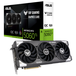 Видеокарта ASUS Видеокарта ASUS TUF-RTX5060TI-O16G-GAMING//RTX5060TI HDMI DP*3 16G D7; 90YV0MG0-M0NA00