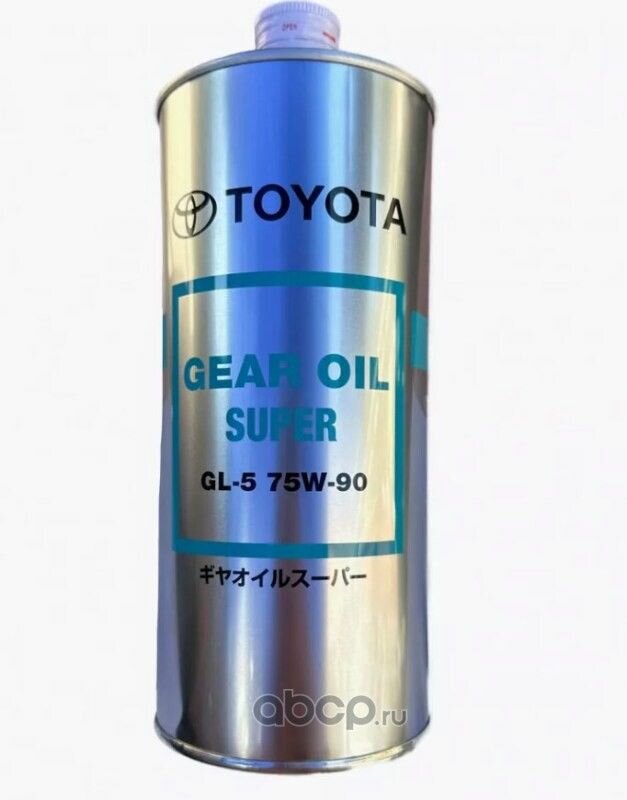 Масло трансмиссионное TOYOTA 08885-03106 Gear Oil Super 75W-90 GL-5 (1л) оригинал