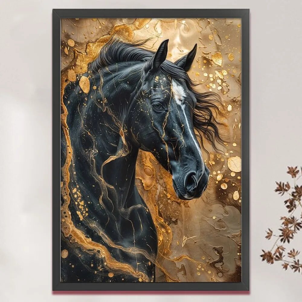 Набор для вышивания крестиком "Скачущая лошадь" можно использовать в качестве украшения дома