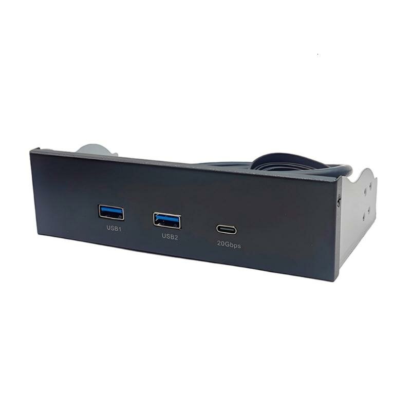 Панель 5.25 дюйма с USB3.2 Type-C и двумя USB-A