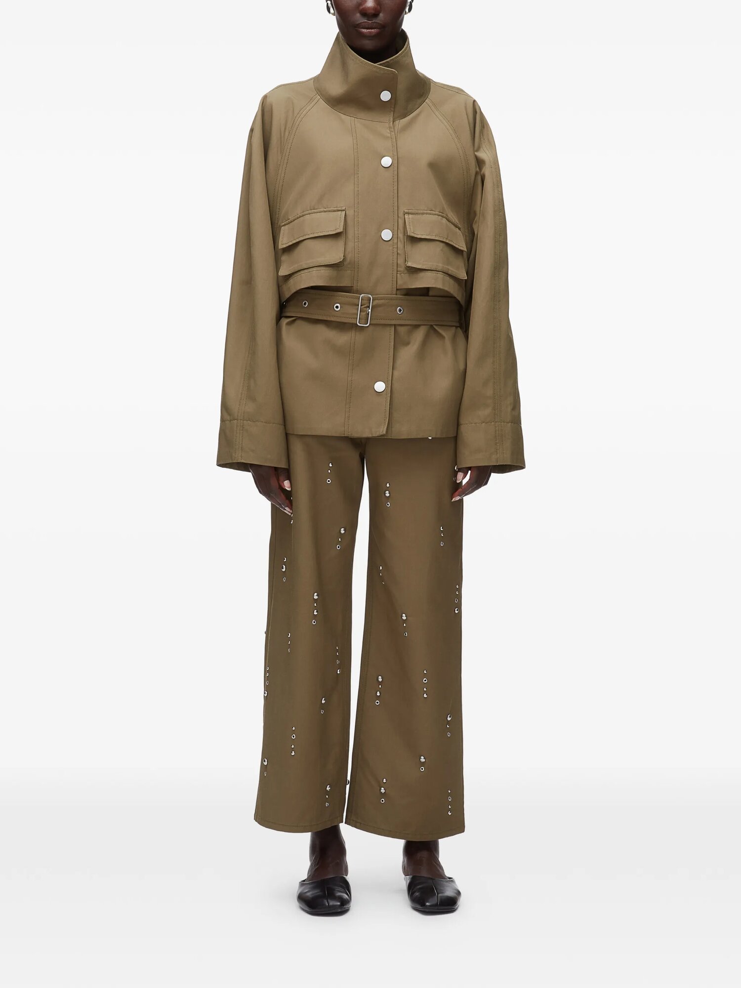 Куртка 3.1 Phillip Lim Belted jacket, размер M, разноцветный — фото 1