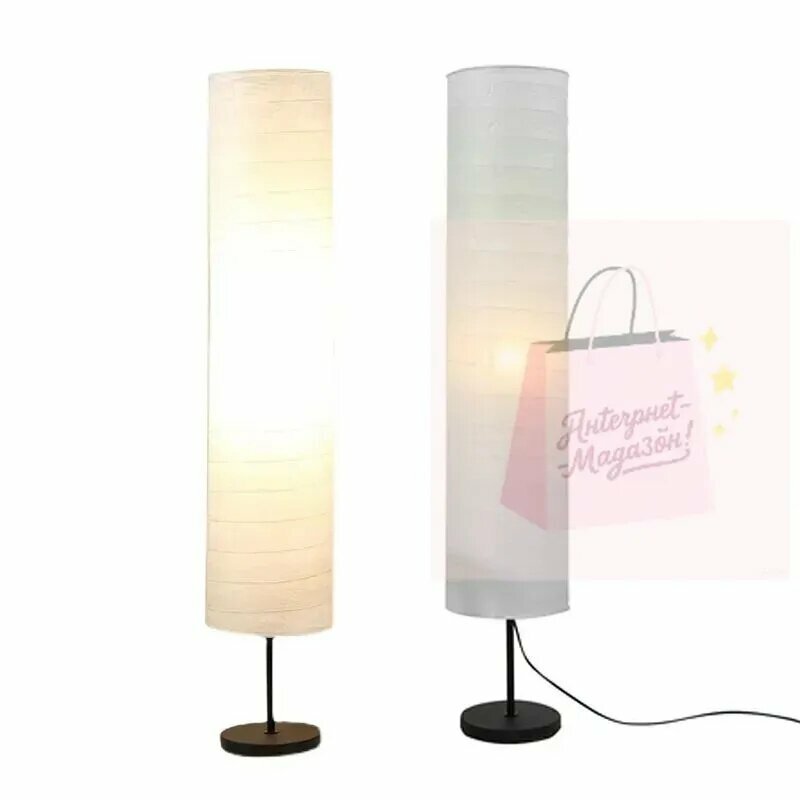 Бумажный абажур для торшера