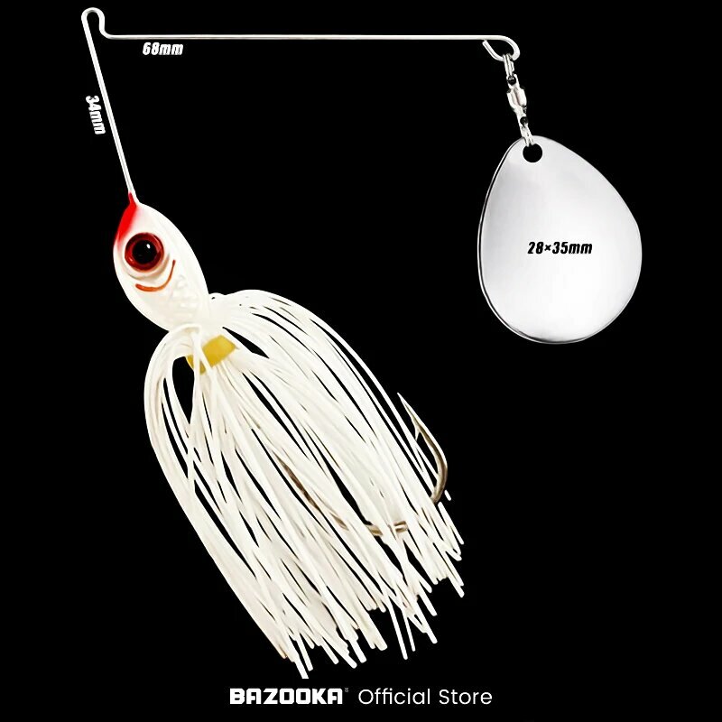 Базука Спиннербейт, проволочная приманка, набор спиннеров для рыбалки, металлические твердые блестки, ложка, сом, ива, воблеры, окунь, щука, дерьмо, зима