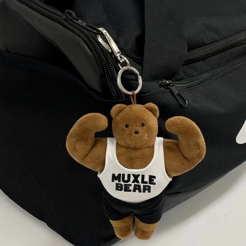 Плюшевый медведь "Muxle Bear", черный, 12 см