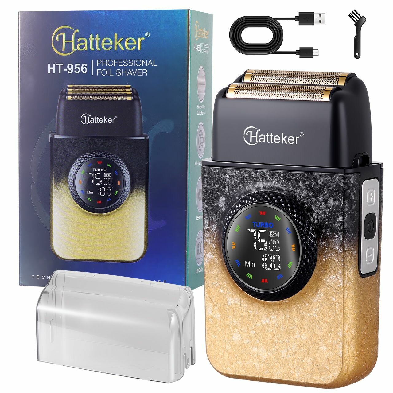 HATTEKER Электробритва HT-956, желтый