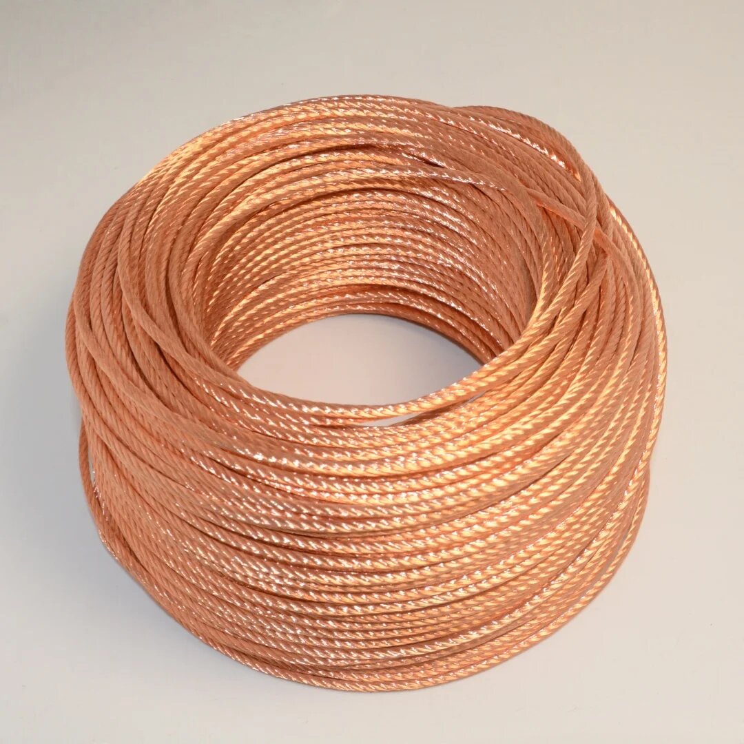 Мягкий медный провод 35-50 кв. мм 1 метр 35mm2, copper 1m