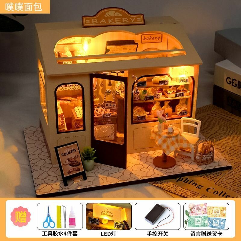 DIY ручная миниатюрная домик в древнем стиле, архитектура, миниатюрный маленький домик, сборная модель, образовательная игрушка, подарок на день рождения для мальчиков