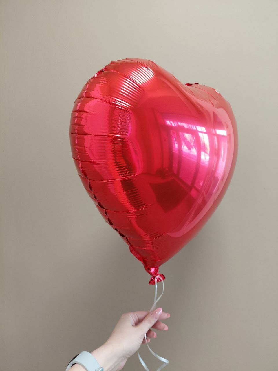 Шарик фольга сердце с гелием
