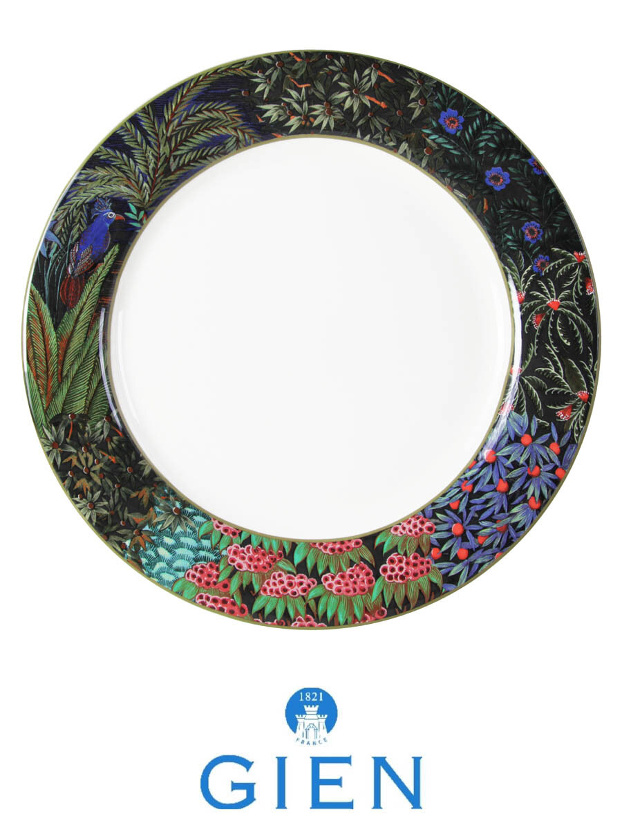 Набор тарелок обеденных Gien Le Jardin Du Palais, 4 шт, фаянс, диаметр 26 см