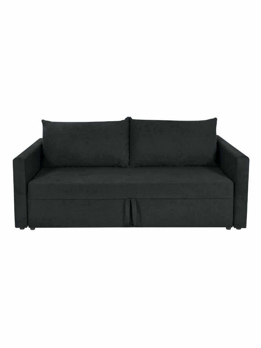 Диван раскладной Сити с подлокотниками 1800 (спальное место 1600*1900), Vita 062 графит