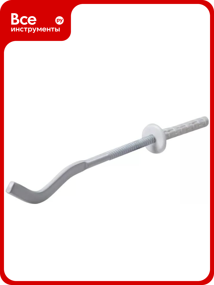 Кронштейн для радиатора с дюбелем TIM 7x300 мм, плоский 771338