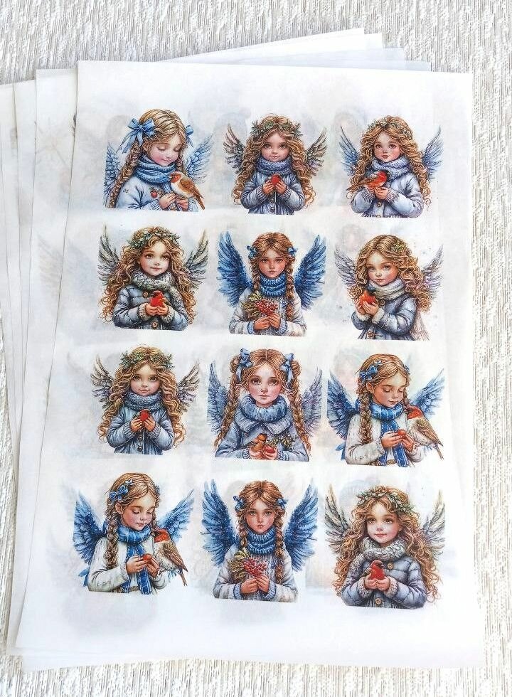 Набор бумаги для декупажа к Пасхе 5 листов А4, 40 гр/2м.