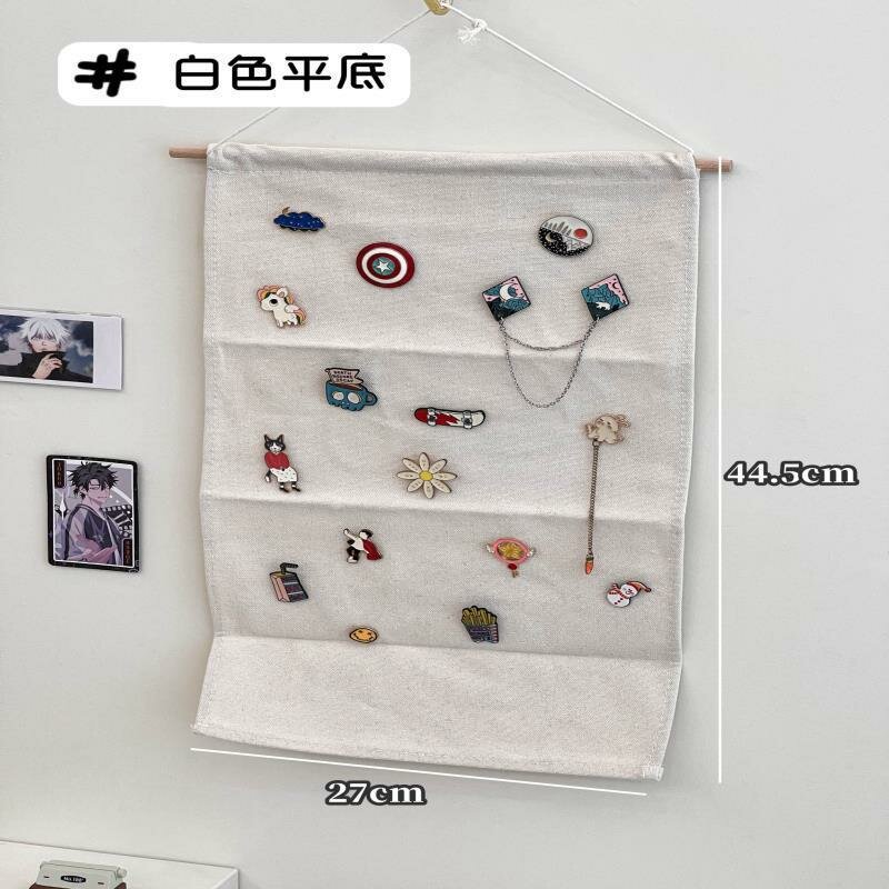 Высококачественная подставка для флага из холста, японский скандинавский стиль, настенный органайзер для значков, кукол и аниме-аксессуаров