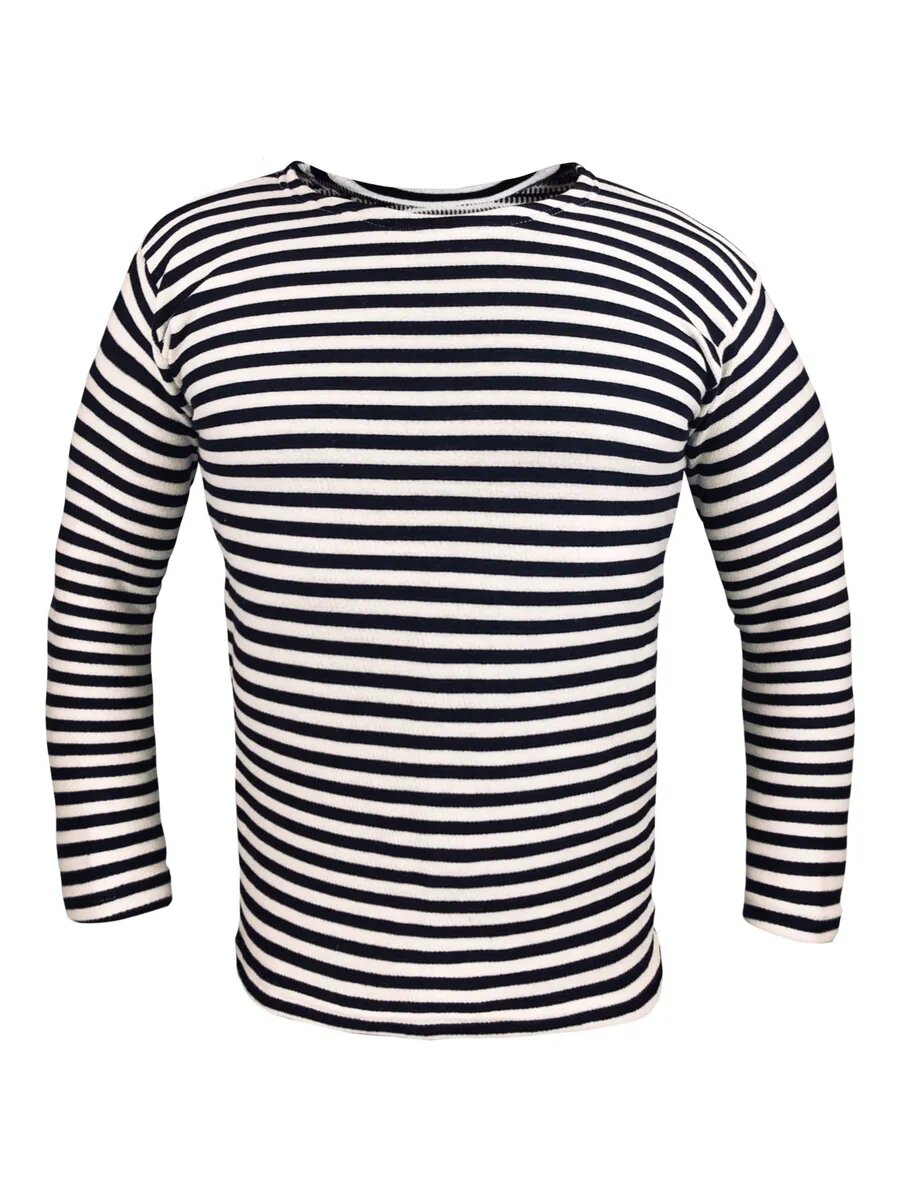 Тельняшка черная двойной вязи