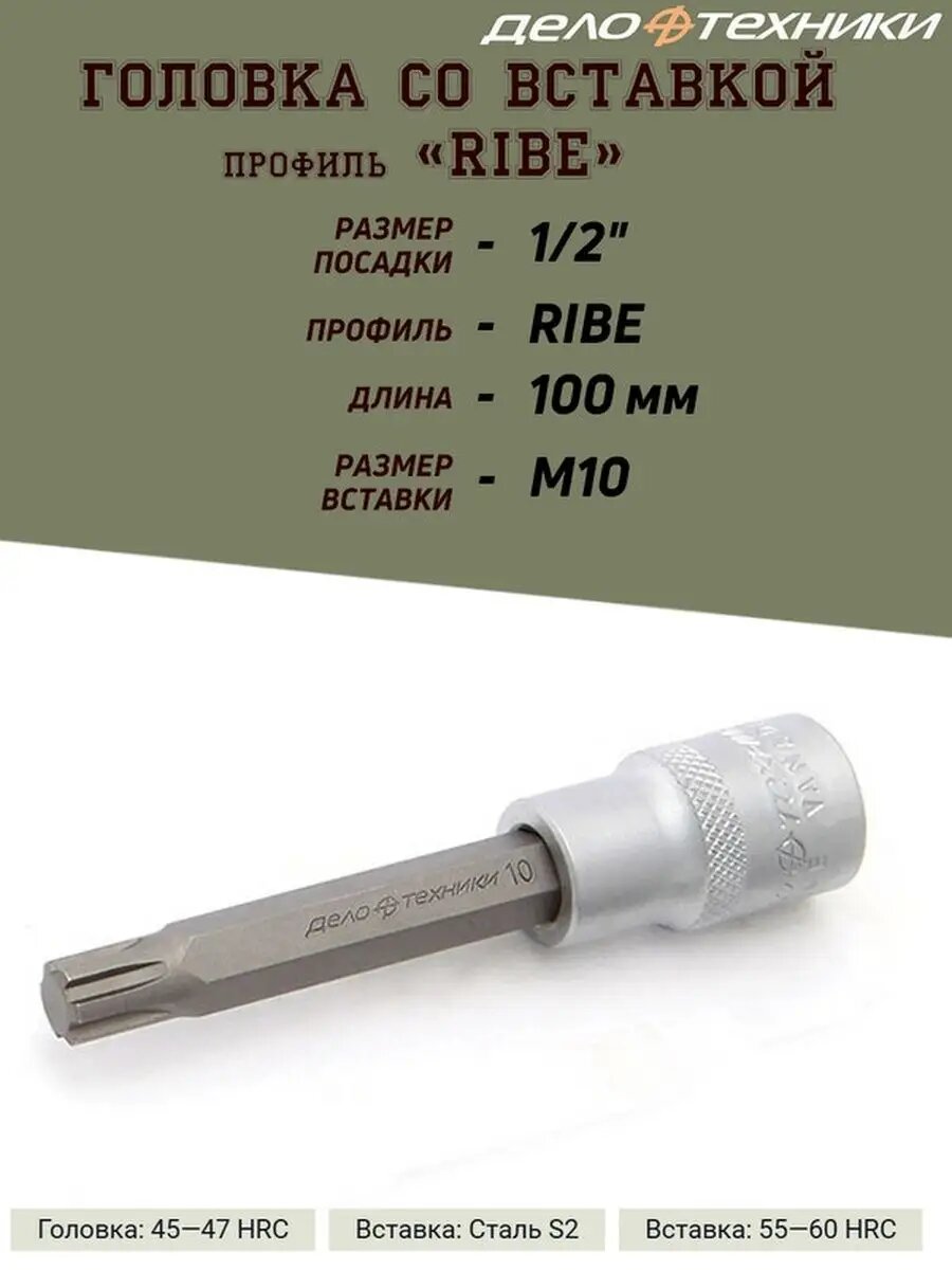 Головка со вставкой "RIBE", 1/2