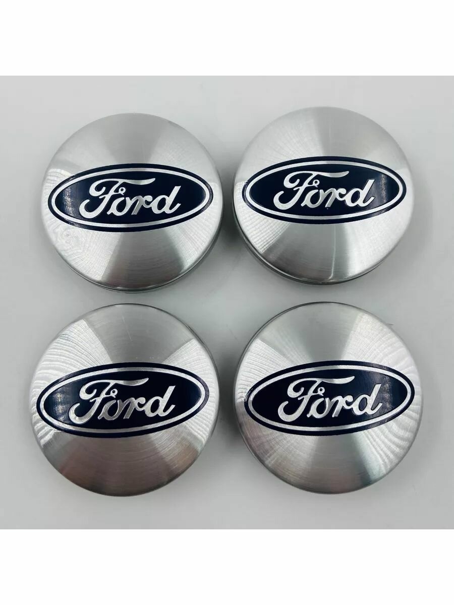 Колпачки заглушки на литые диски с эмблемой Ford 54 мм 4 шт