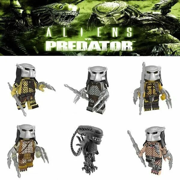 Фигурки Чужой против Хищника / минифигурки AVP / конструктор Alien vs. Predator