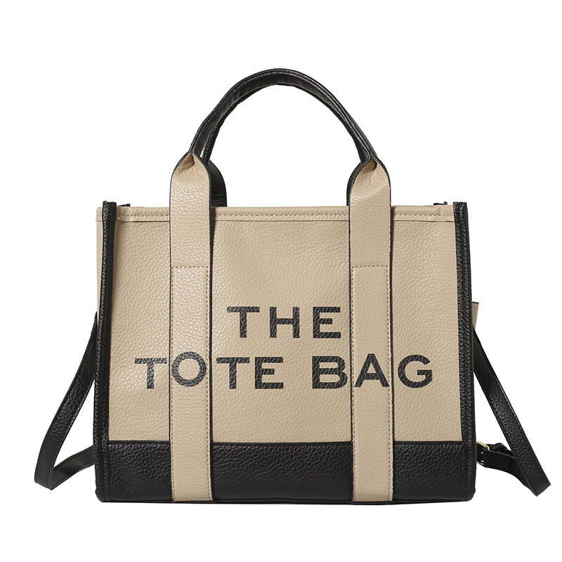 2026 Трансграничная торговля 2025 Новый стиль Пэчворк Цветной блок Повседневная Универсальная Большая вместимость Сумка через плечо для женщин