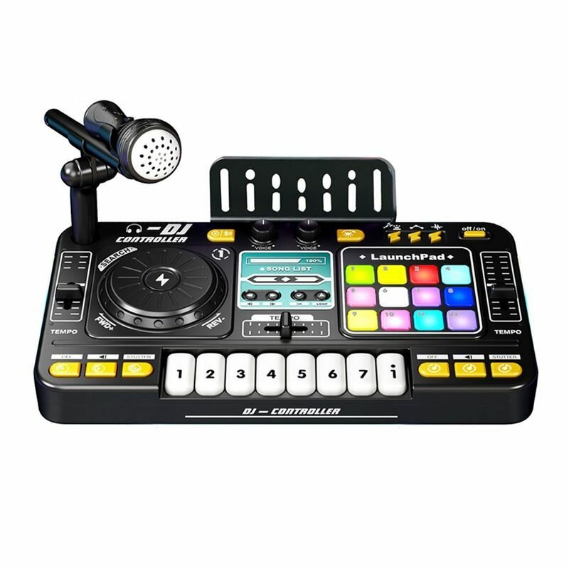 Детская Имитационная Мультимедийная DJ-Консоль С Микшером, Электронным Органом И Встроенным Микрофоном
