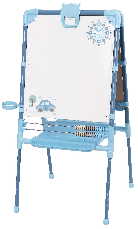 Доска знаний-мольберт двусторонний НИКА М2/ГЛ голубой