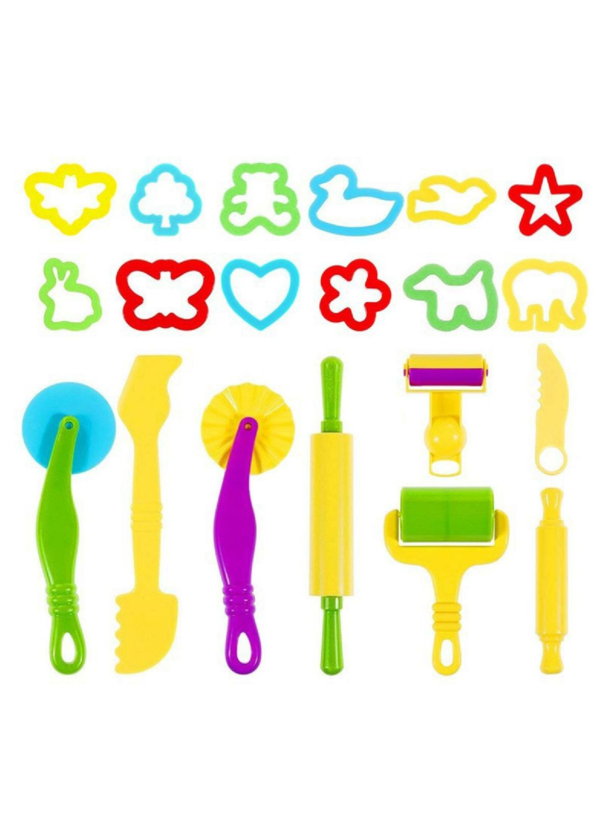 Удобный набор форм из пластиковой глины для обучения детей различным темам