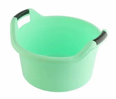 Таз универсальный особо прочный, круг, ручки, пищевой пластик, люкс, микс Полимербыт 12 л.