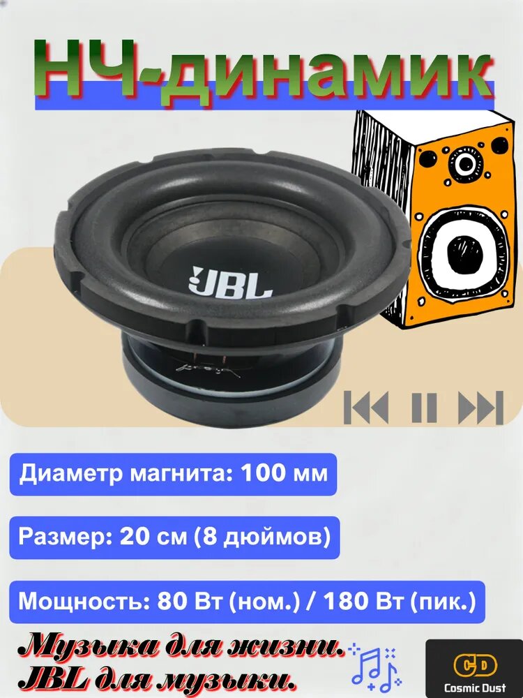 Cosmic Dust Сабвуфер автомобильный, 20 см (8 дюйм.)