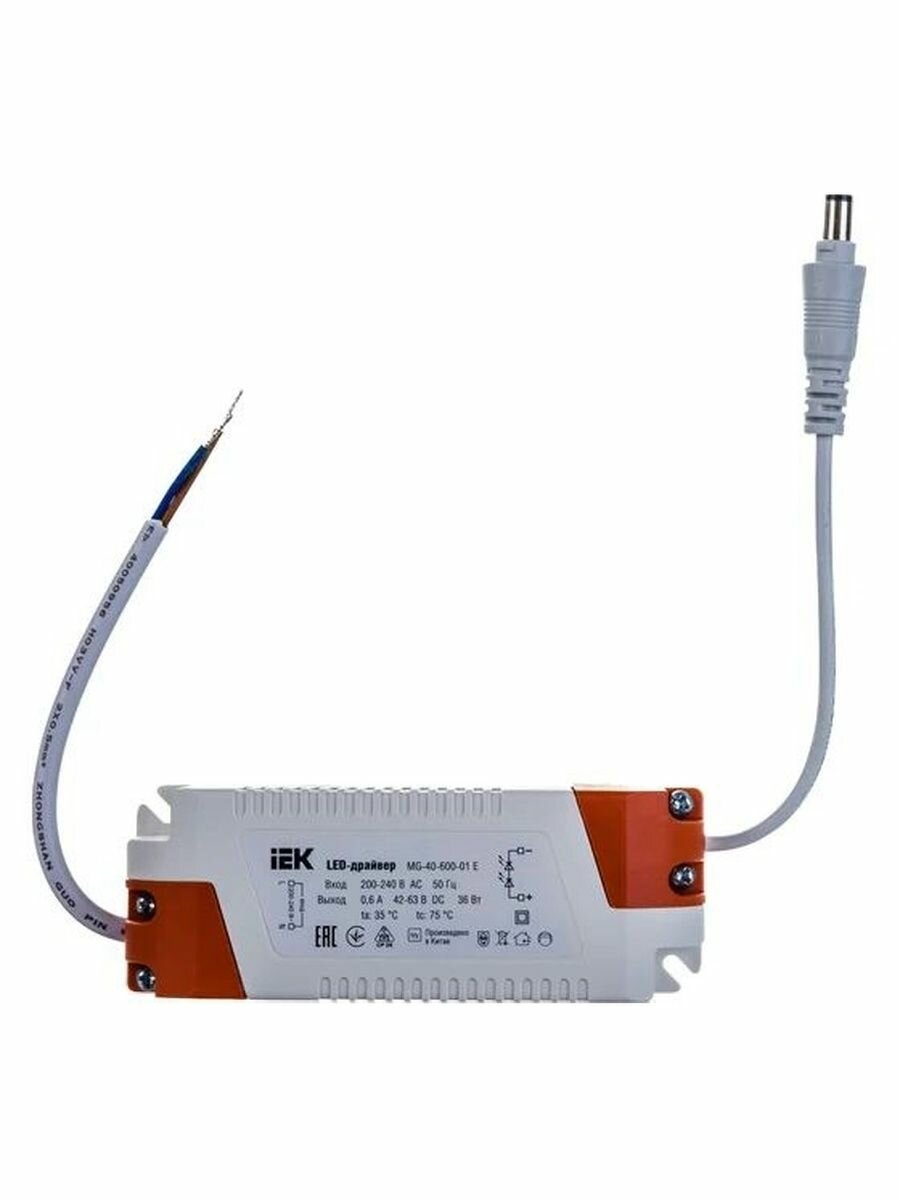 Драйвер свд светильников MG-40-600-01 E ДВО eco 36Вт IEK (для 634028695)