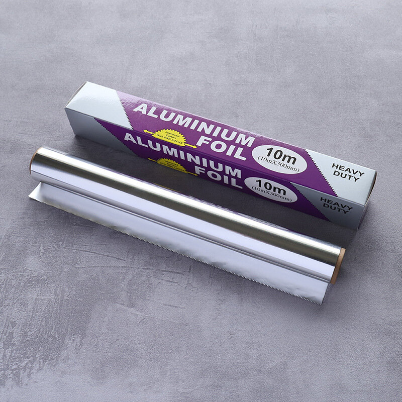Прямые продажи с завода одноразовая жаропрочная фольга в рулоне, бумага для духовки, утолщенная алюминиевая фольга для гриля рыбы, оптовая продажа фольги