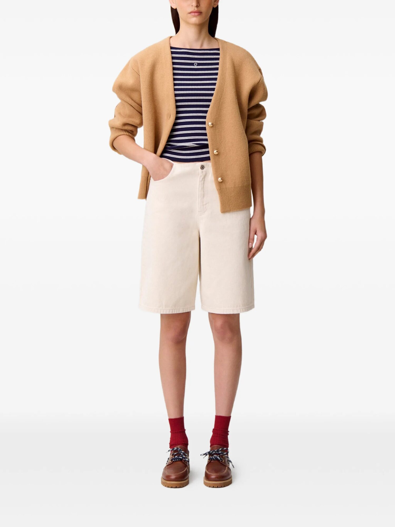 Шорты CLAUDIE PIERLOT Pocket shorts, размер 40, разноцветный — фото 1