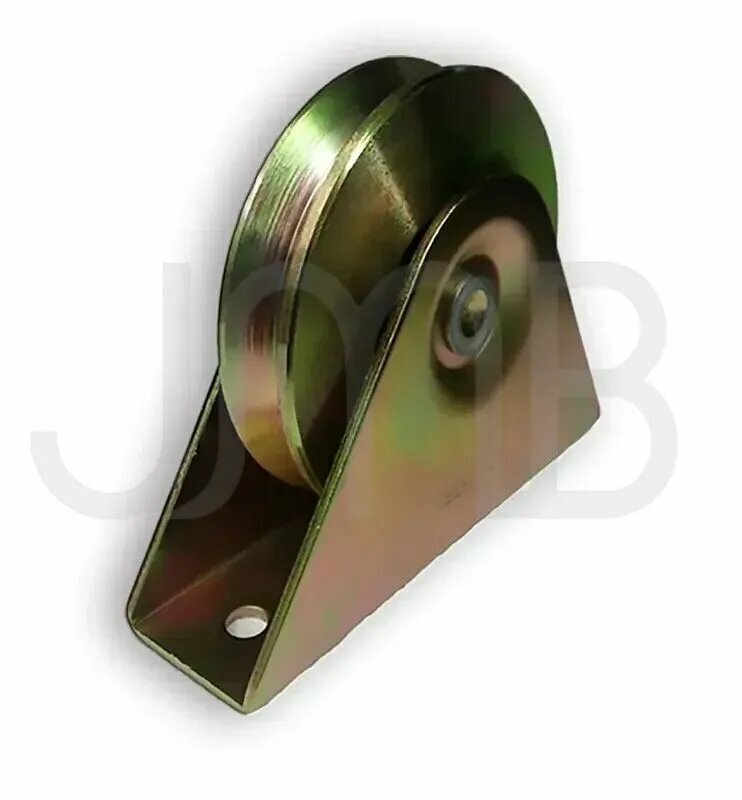 Ролик металлический под трос 50х15мм с подшипником на платформе