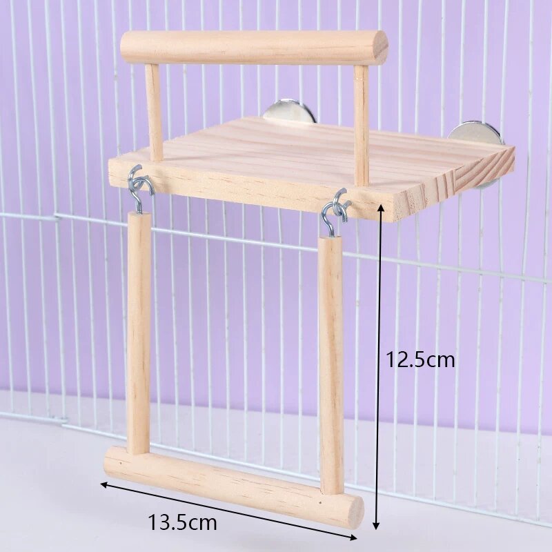 Подвесная платформа-качели для попугаев, игрушка для волнистых попугайчиков, неразлучников, кокатилей, лазательная