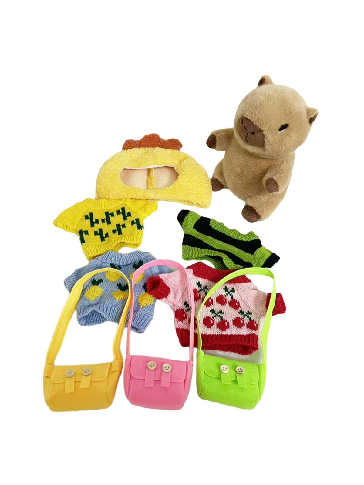 1 набор из 10 штук, Capibala dress up toy black hat set