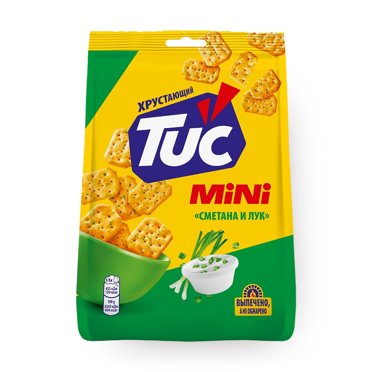 Крекер Tuc Mini солёный со вкусом сметаны и лука