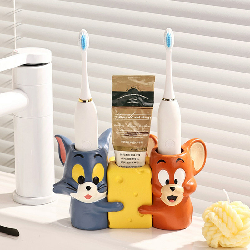 Органайзер для зубных щеток и пасты / Стакан-органайзер для ванной / Подставка для зубных щеток Креативный стеллаж