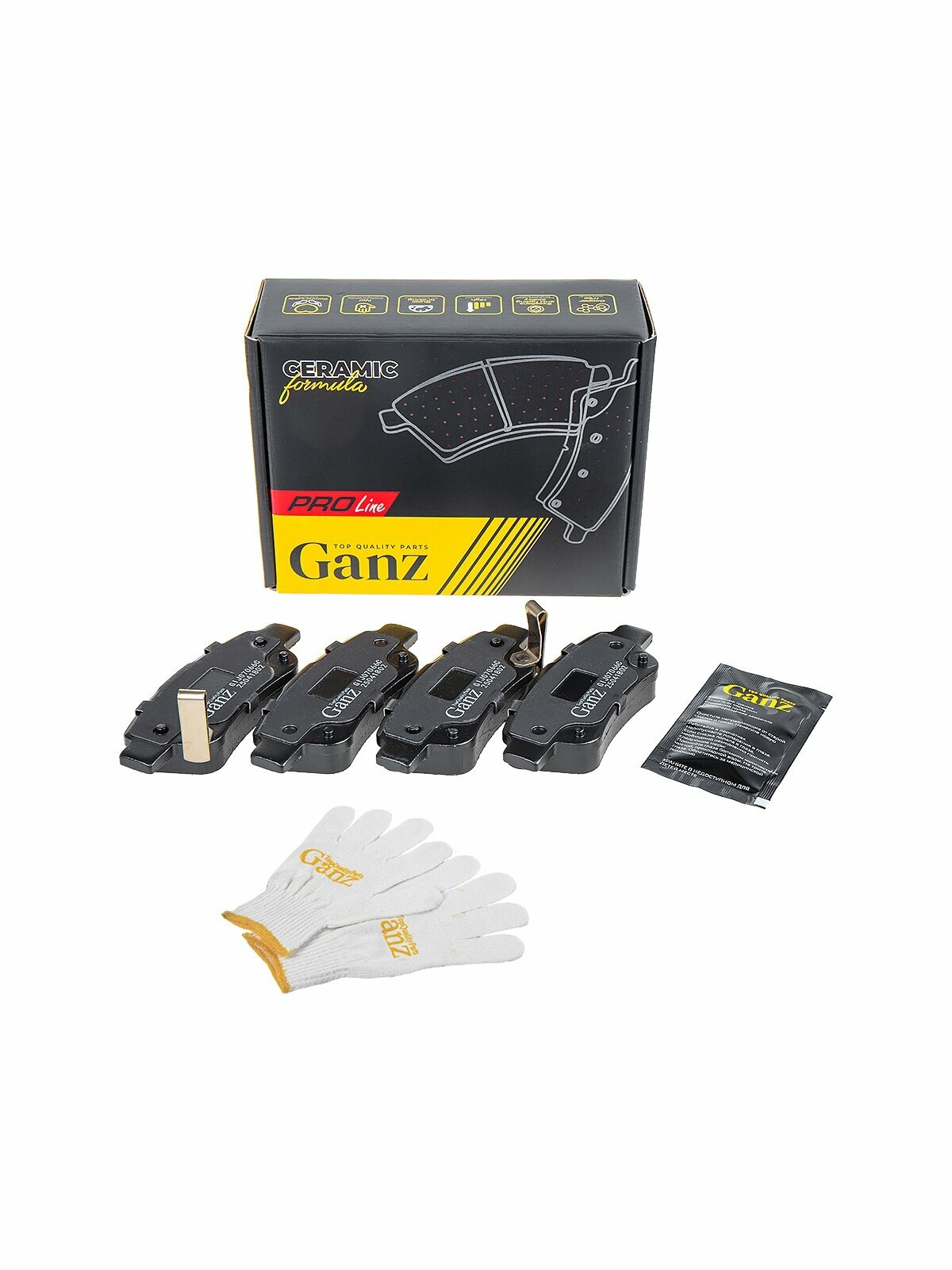 Колодки задние PRO-Line Ceramic HONDA CR-V 07- GANZ GIJ07066C
