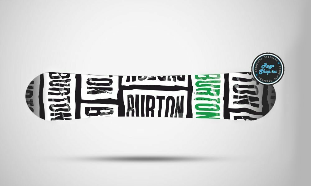 Наклейка на сноуборд полноразмерная водостойкая с ламинацией