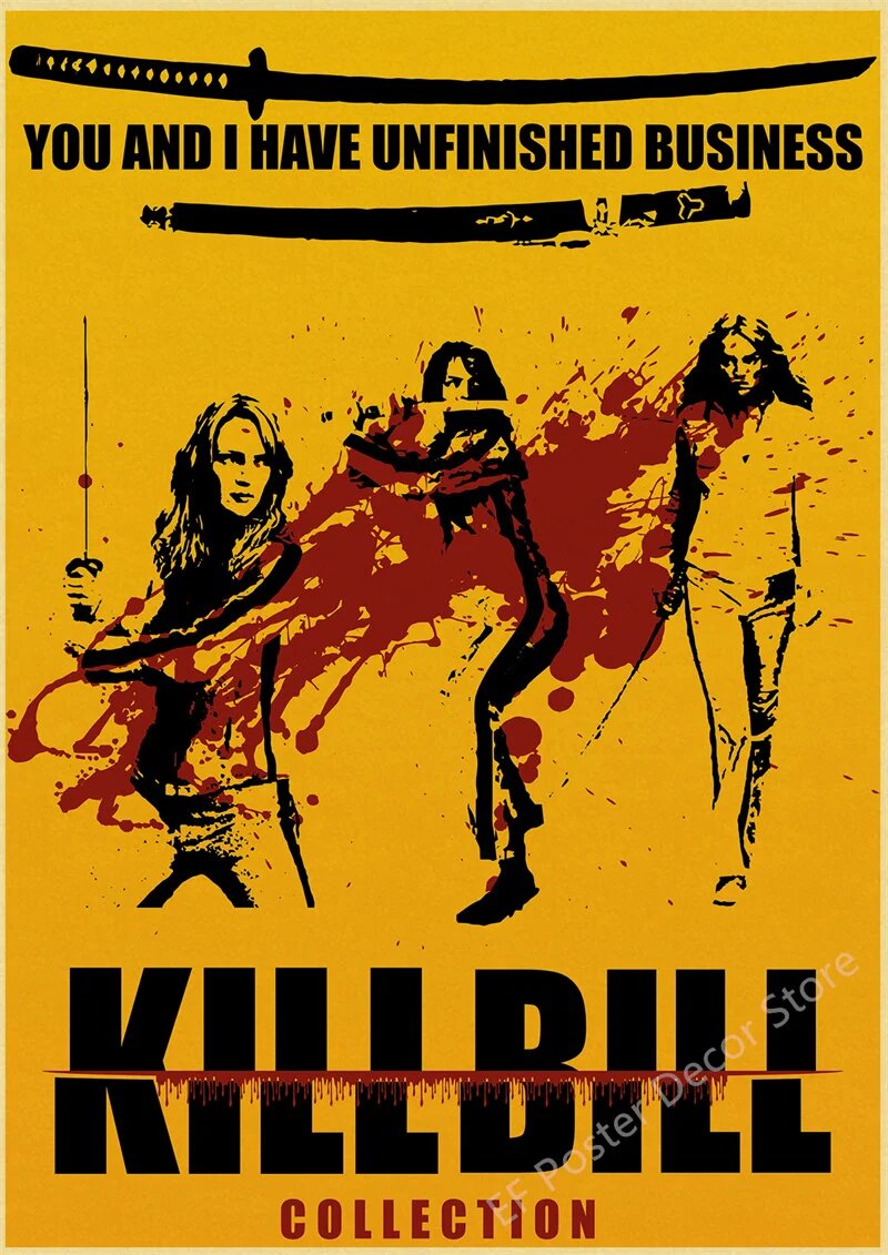 Постеры с фильмами «Лунный свет/Mid90s/Akira» на крафтовой бумаге Желтый, 22, A3