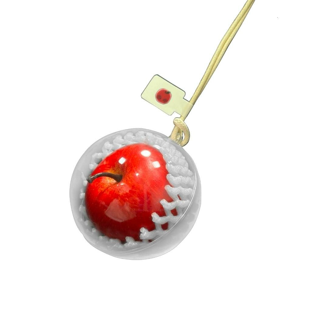 Брелок «Яблоко» из пены, Красное яблоко 5см.