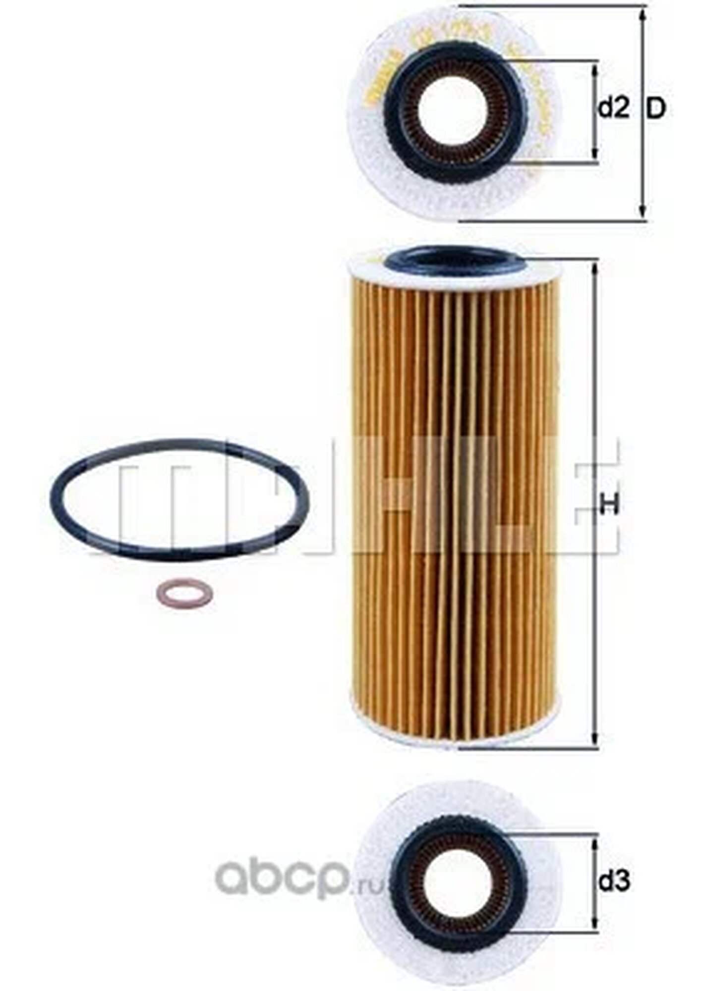 Фильтрующий элемент MAHLE OX 177/3D