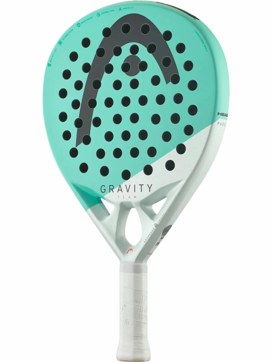 Ракетка Head Gravity Team 2024 Падел-теннис фибергласс бирюзовый; белый 224024