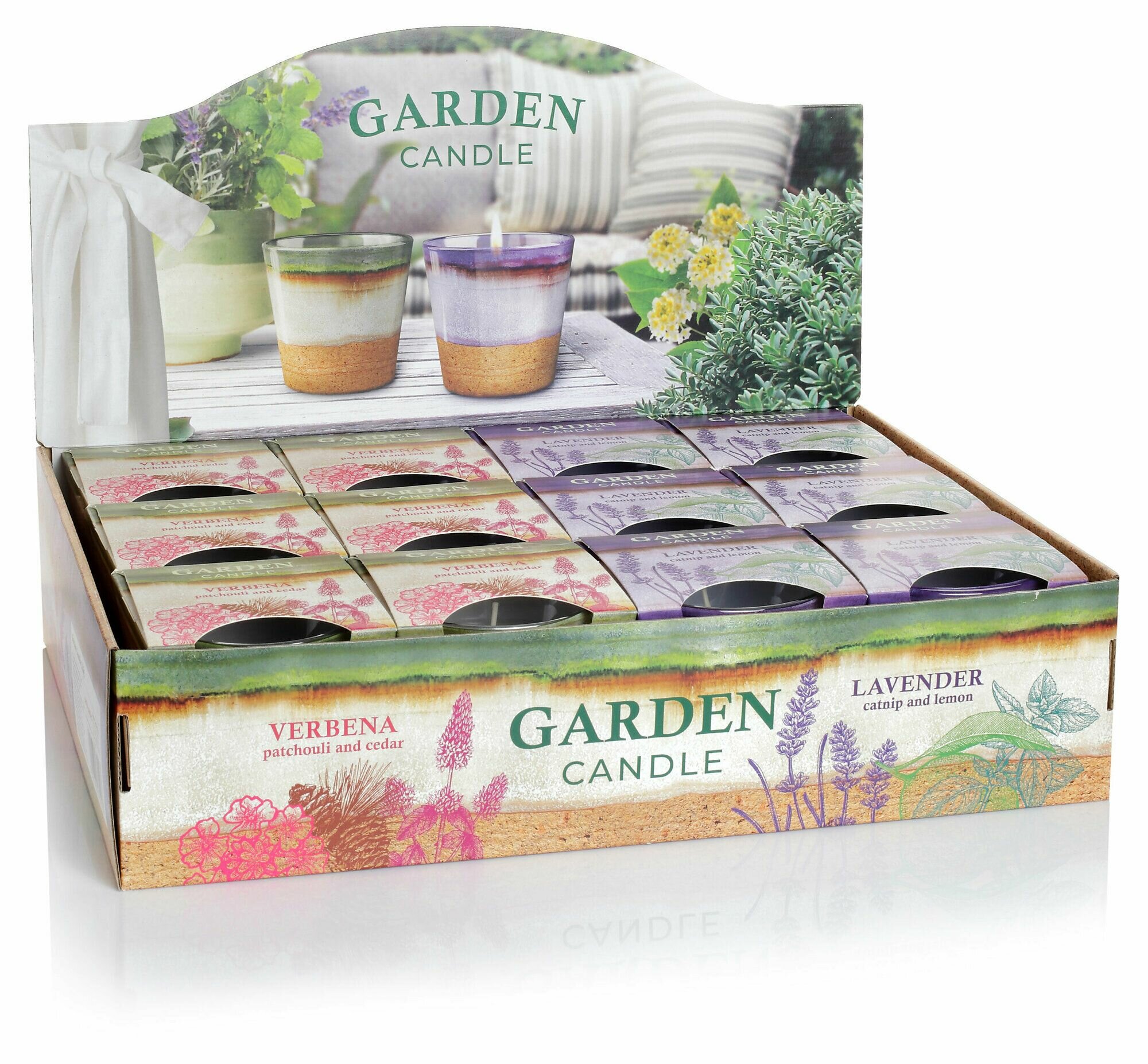 Свеча ароматизированная в стакане Садовая свеча 115 гр (Garden Candle) BARTEK