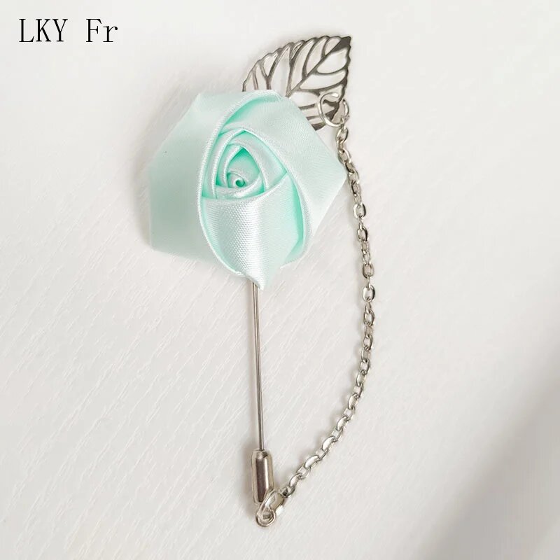 Бутоньерка из шелка LKY Fr красная boutonniere 6