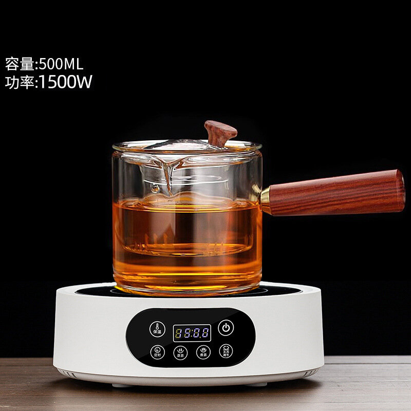 Электрическая керамическая плита Zhengmingtang 1500 Вт для дома, чайник с функцией кипячения воды, интегрированная функция приготовления на пару и кипячения, многофункциональный чайник.