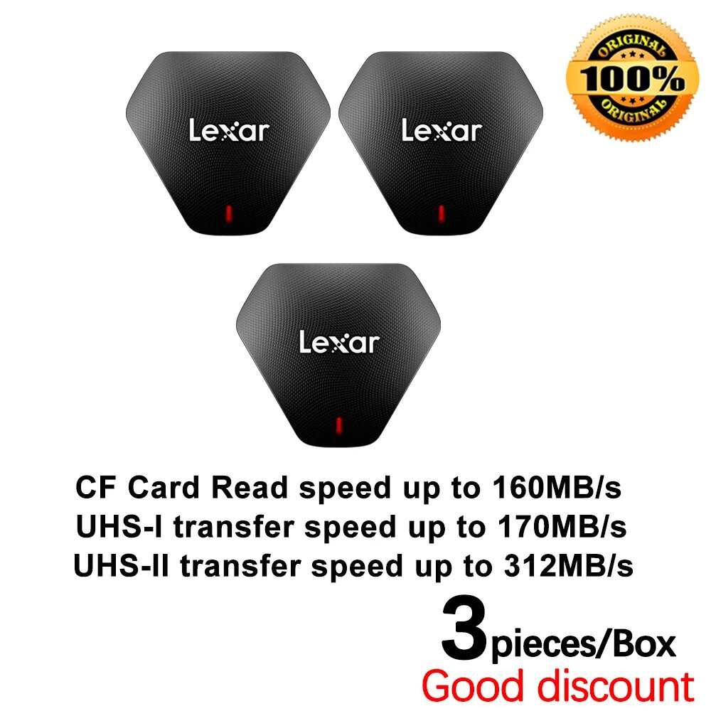 Lexar Professional 3-в-1 USB 3.1 Картридер Lexar-CR-500U-3PCS