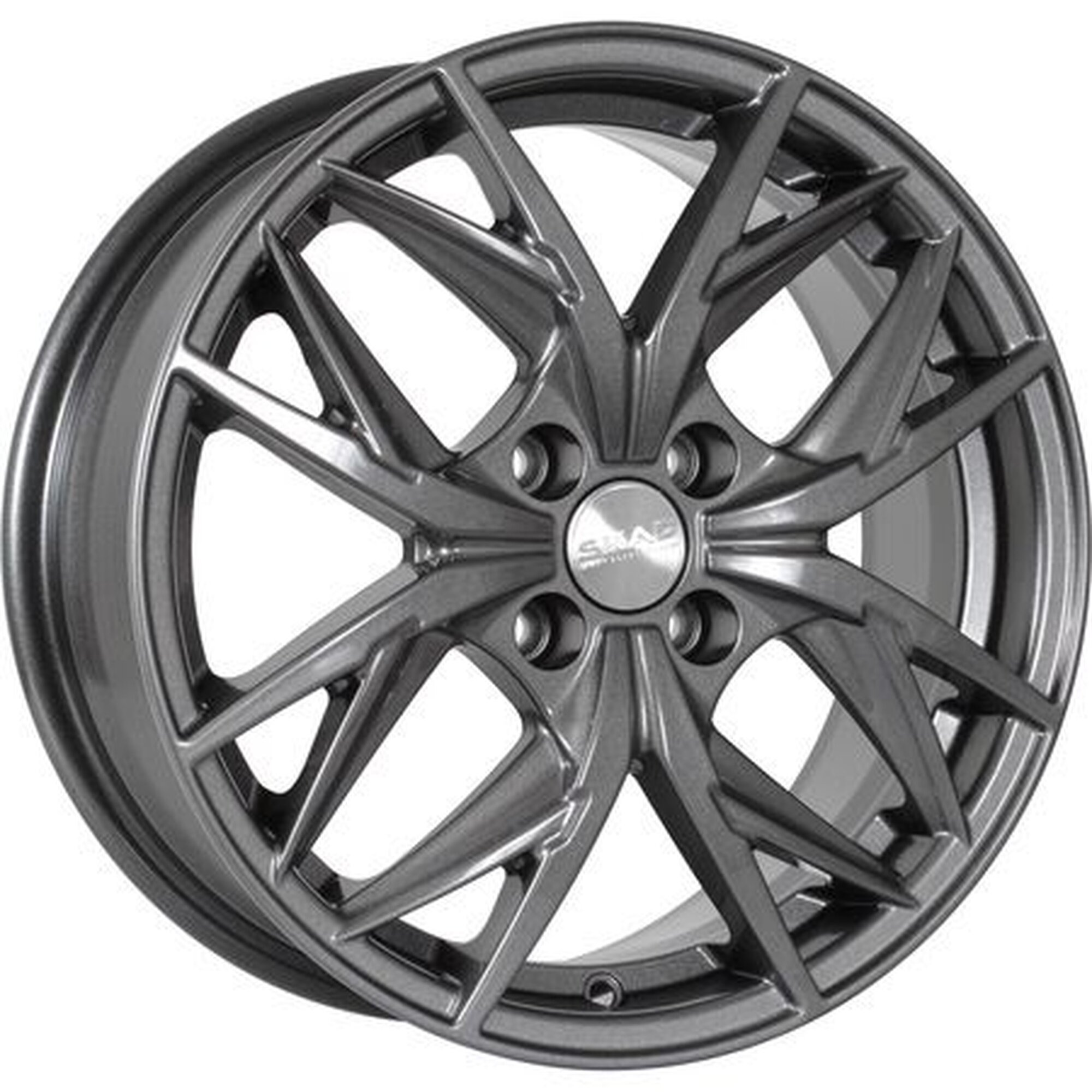 Колесный литой диск СКАД Асти R16x6.5 4x100 ET41 CB60.1 Graphite
