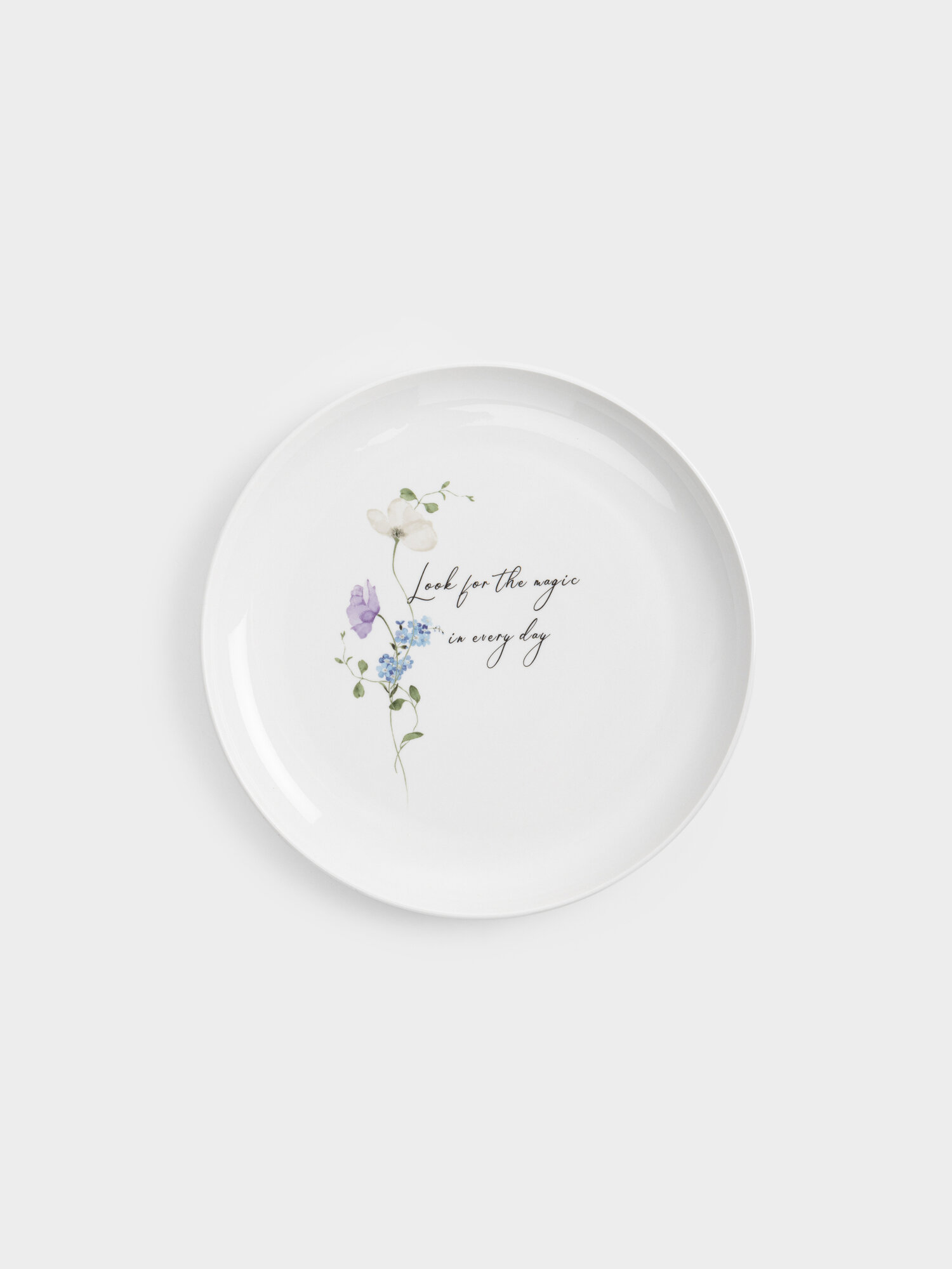 Тарелка обеденная, 27 см, фарфор N, белая, Полевые цветы, Cowslip, Kuchenland