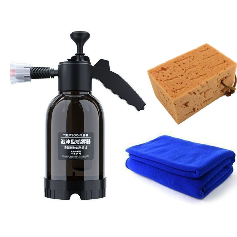 Распылитель для мойки автомобилей, распылитель пены для мойки автомобилей, распылитель объемом 2 литра для использования дома и в автомобиле, распылитель для полива цветов, распылитель с ручным нажимом.