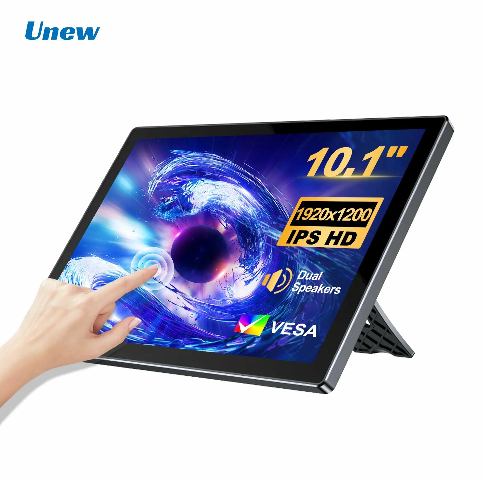 Unew 10.1-дюймовый портативный монитор 1920x1200 Европейская вилка (EU Plug)