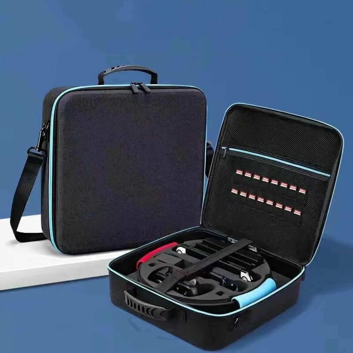 Сумка квадратная для Nintendo Switch и OLED и аксессуаров от консоли чехол Черная Bag